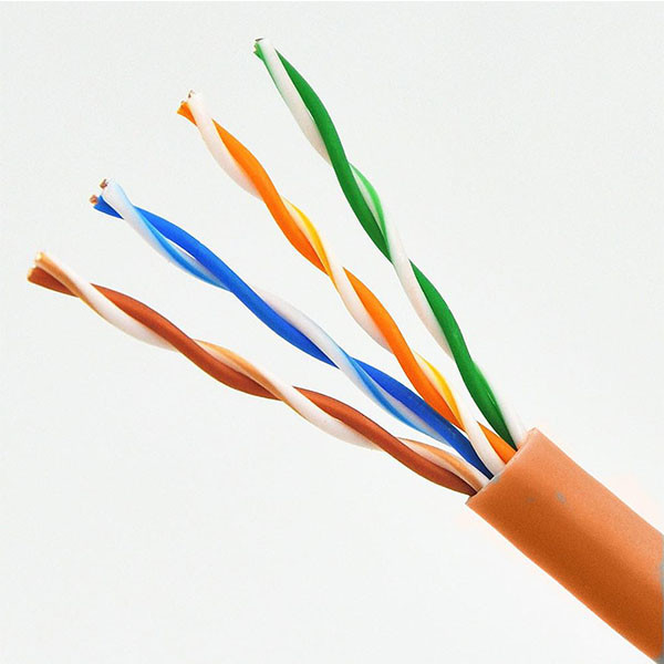 Solid Pure Copper Cat5e UTP CMR Cable 24AWG Extend To 350MHz 1000FT