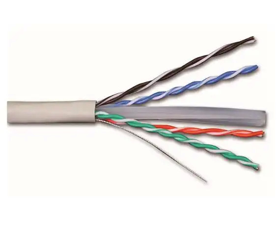 23AWG Copper Conductor Cat6 SFTP Cable PVC Jacket for 10Gbps High-Speed ...