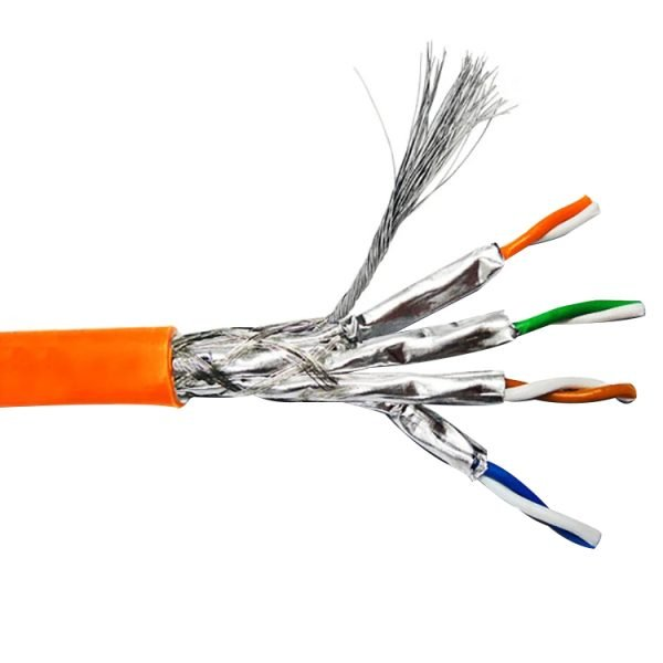 CAT6A SFTP Cable 500ft — Shielded LAN Cable, Solid Copper 23AWG, LSZH ...